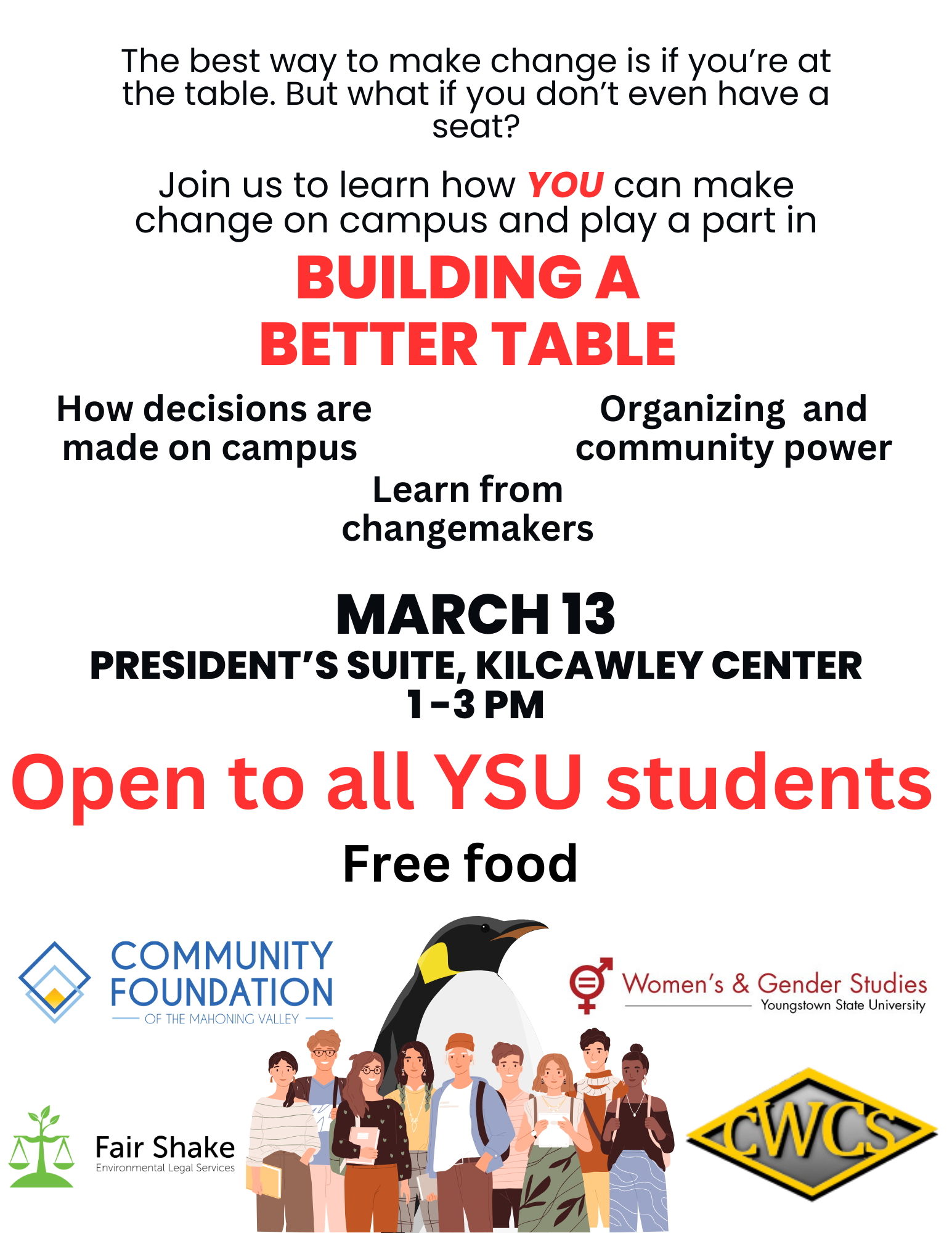 Building a Better Table at YSU - Women's and Gender Studies